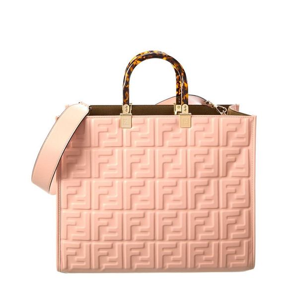 Fendi | Bags | Fendi Sunshine Medium Leather Tote Pink | Poshmark